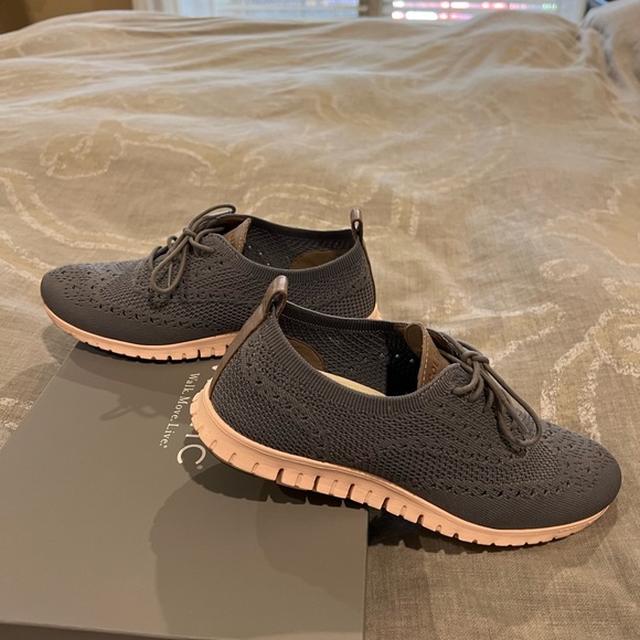 Cole Haan | Shoes | Cole Haan Gray And Pink 8 Sneakers | Poshmark